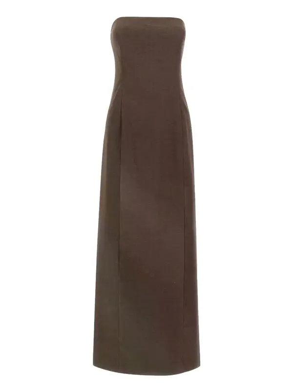 Loulou De Saison Shilo Strapless Maxi Dress - Brown