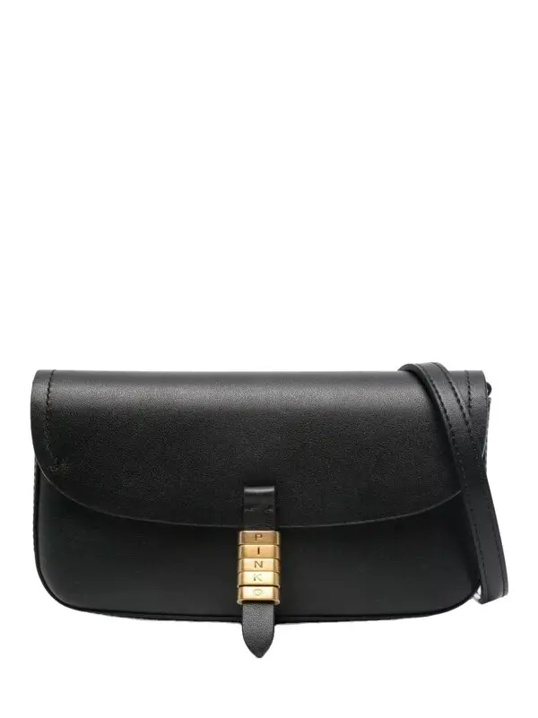 Pinko Mini Leather Crossbody Bag - Black