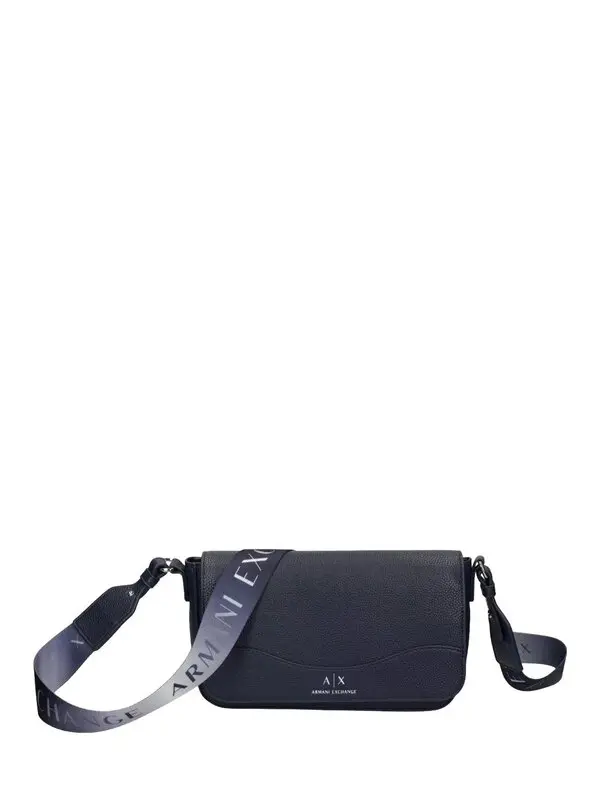 Armani Exchange Logo-print Crossbody Bag - Blue