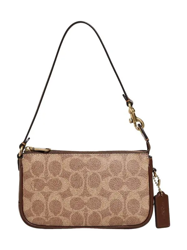COACH Coated Canvas Signature Plaza Bag 18 - B4/tan Brown