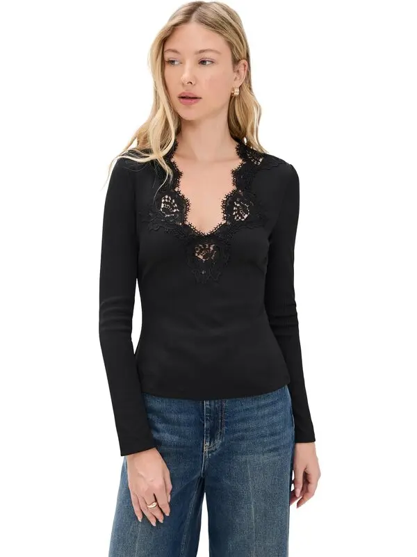 Generation Love Lady Lace Top - Black