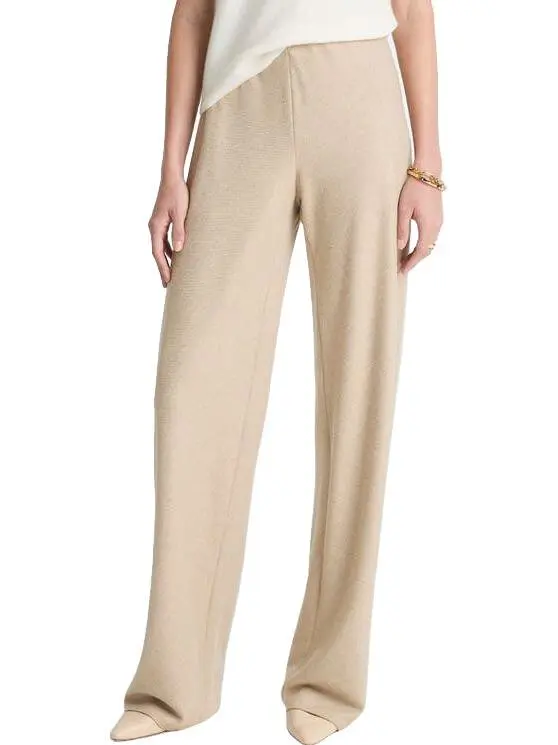 Vince High-waist Straight-leg Trousers - Oatmeal