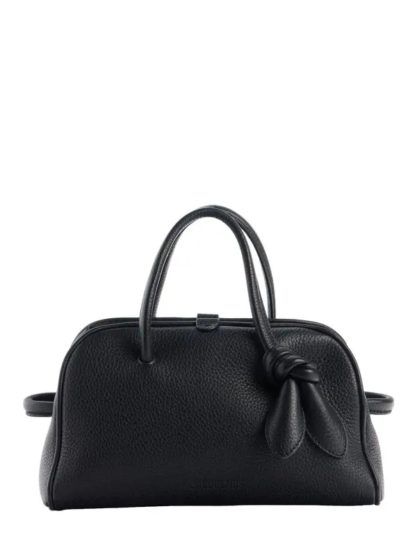 Jacquemus Le Petit Turismo Leather Bowling Bag - Black 990