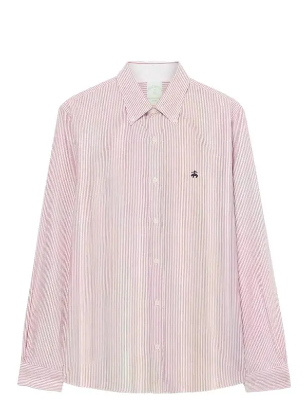 Brooks Brothers Striped Cotton Shirt - Red