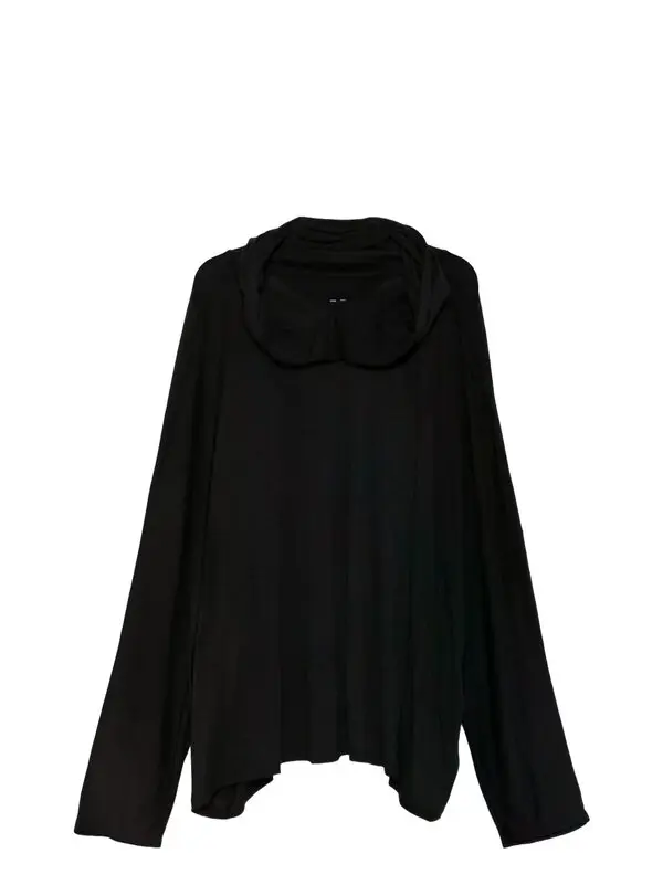 Rick Owens Oversized Fit Hoodie - Black