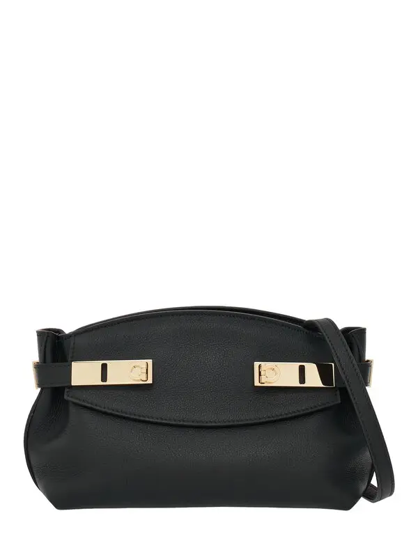 FERRAGAMO Hug Soft Crossbody Bag - Black