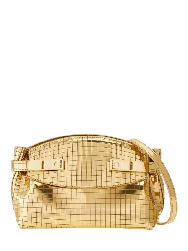 FERRAGAMO Hug Soft Crossbody Bag - Gold