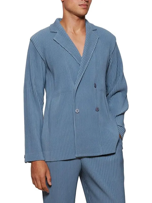 Issey Miyake Tailored Jacket - Blue