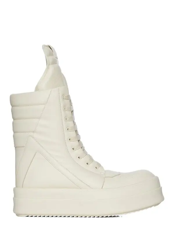 Rick Owens Concordians Mega Geobasket Sneakers - White