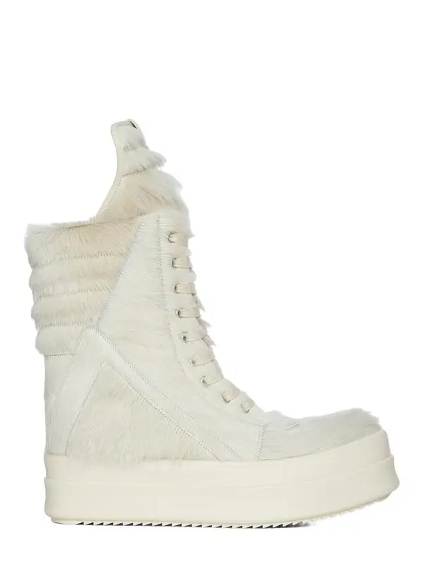 Rick Owens Concordians Mega Geobasket Sneakers - White