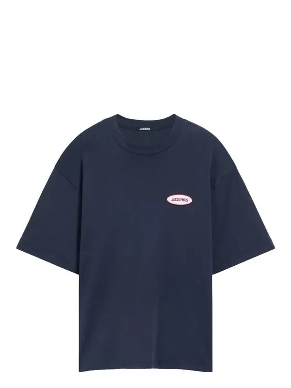 Jacquemus Le Tee Stazione Station Patch - Navy