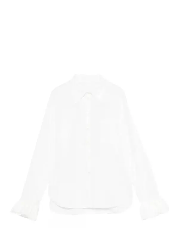 SUSANNE BOMMER Ruffled-cuff Shirt - White