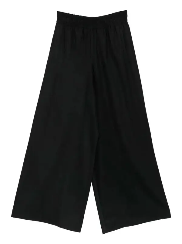 DRYKORN Elastic-waist Wide Leg Pants - Black