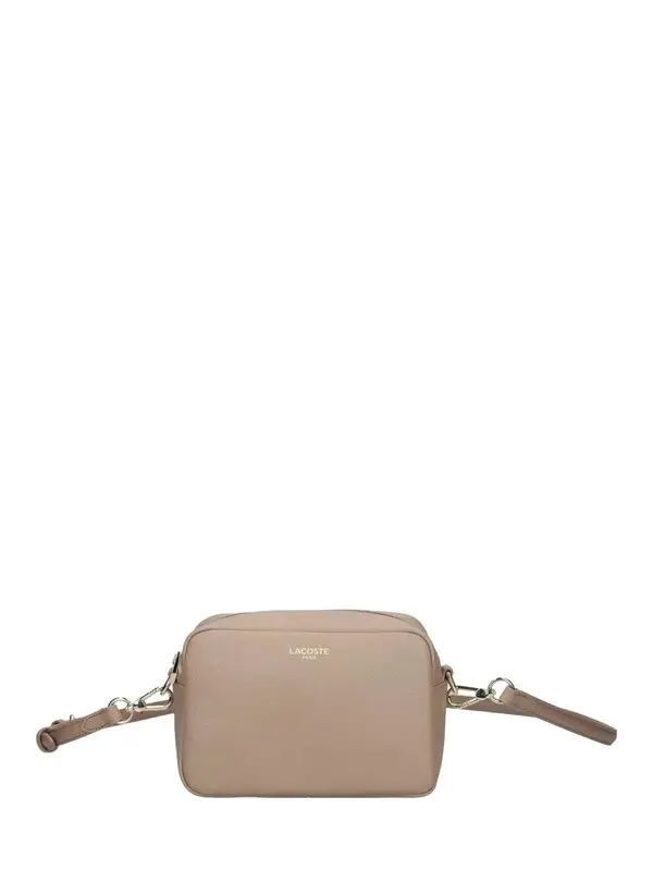 Lacoste Champs-élysées Leather Crossbody Bag - Neutrals