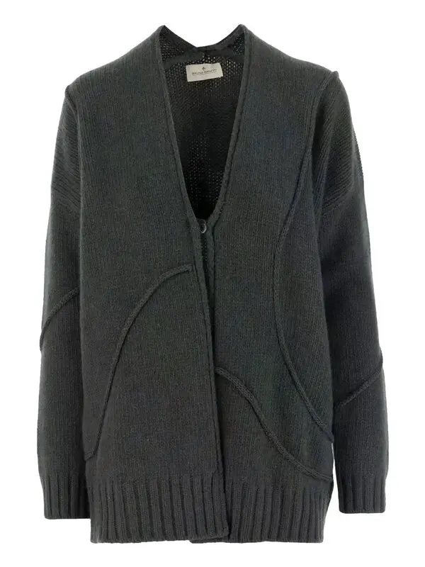 Bruno Manetti V-neck Cardigan - Green