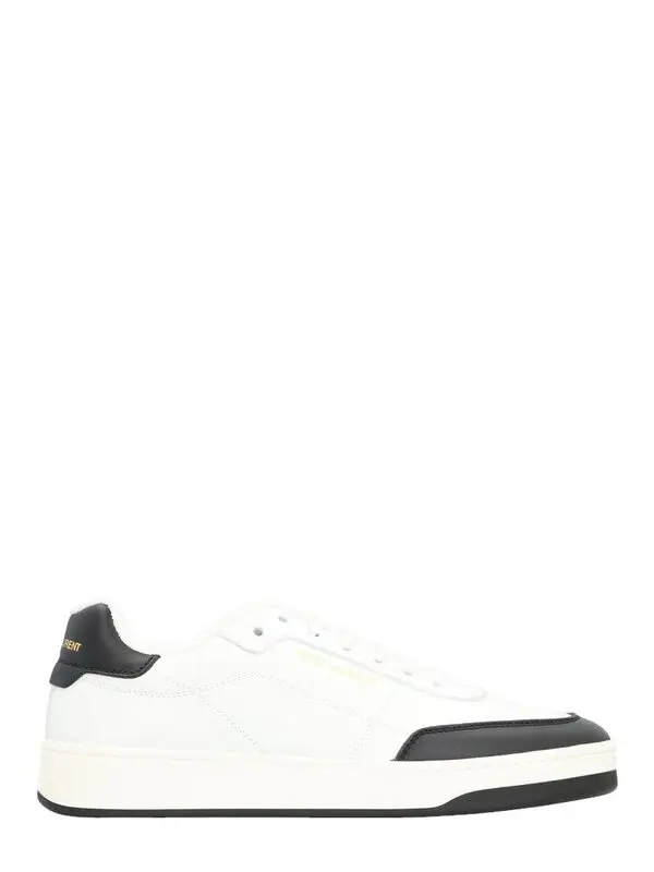 Saint Laurent Sl/61 Leather Low-top Sneakers - White