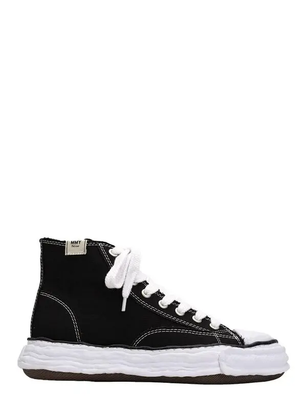 Mihara Yasuhiro Peterson 23 Og Sole Canvas High-top Sneakers - Black/white