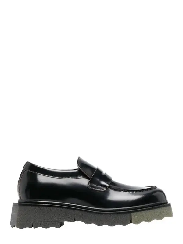 Off-White Leather Sponge Loafer - Black