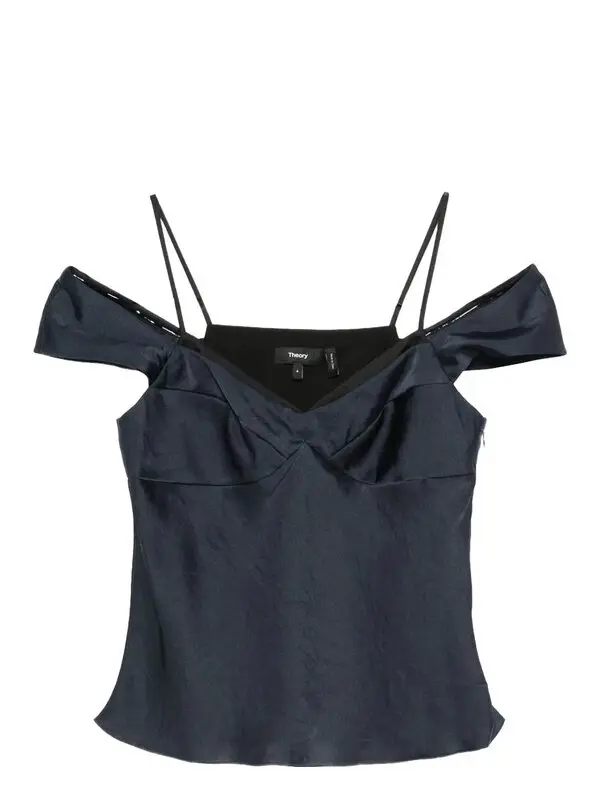 Theory Ss Peek Cami Top - Blue