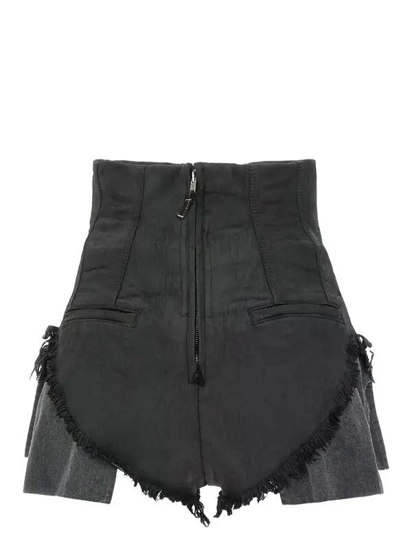 Rick Owens Frayed Shorts - Black