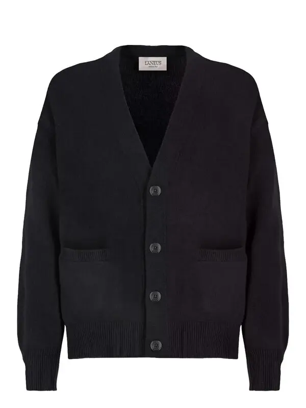 LANEUS V-neck Cardigan - Black