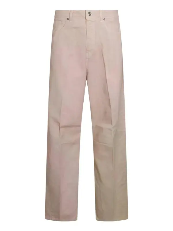NINE:INTHE:MORNING High-waisted Straight Jeans - Pink