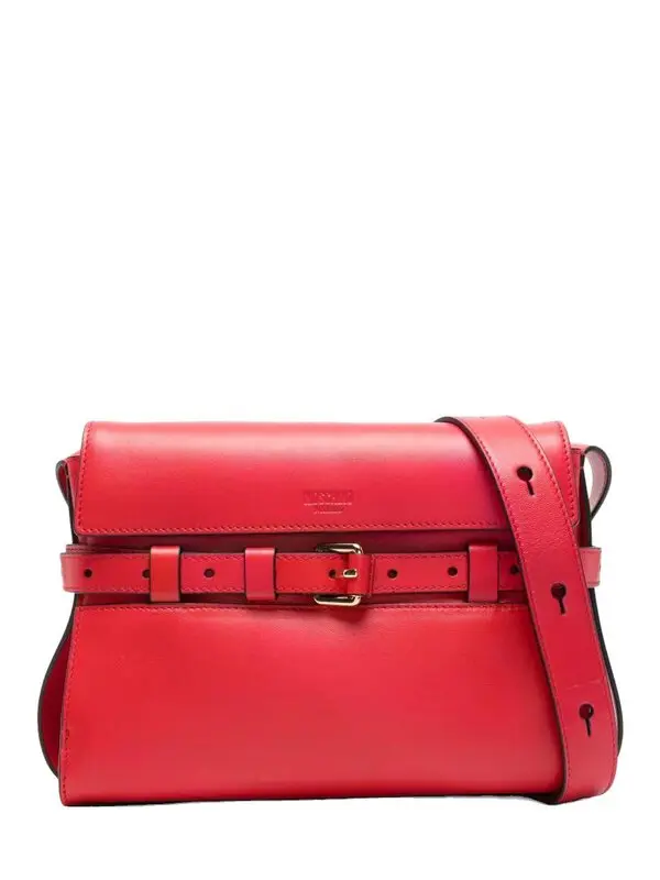 Moschino Buckle-fastening Shoulder Bag - Red
