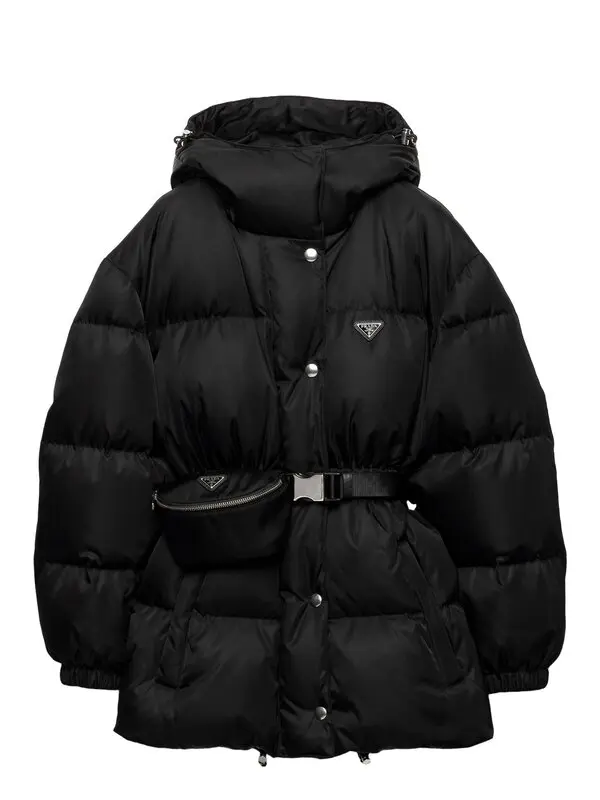 Prada Re-nylon Down Jacket - Black