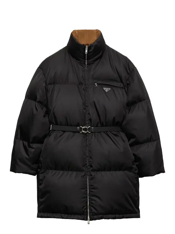 Prada Re-nylon Down Jacket - Black
