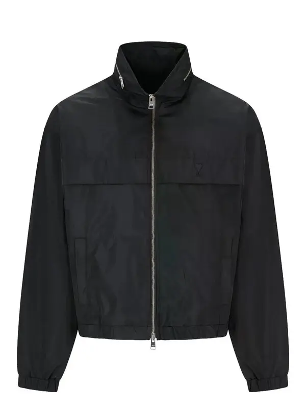 Ami Coupe Zip Windbreaker - Black