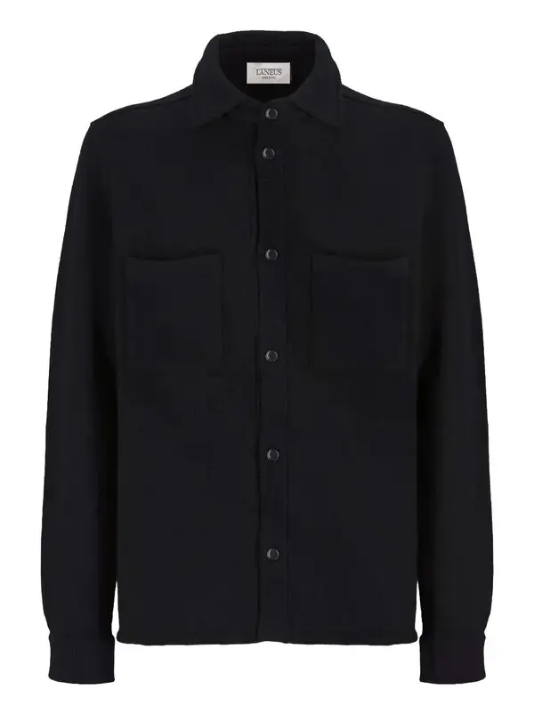 LANEUS Buttoned Shirt - Black