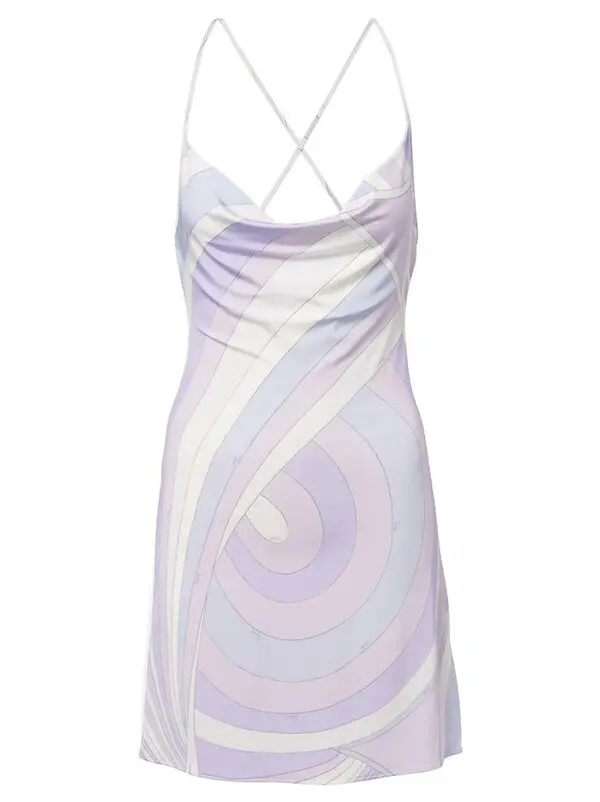 Emilio Pucci Iride Satin Jersey Minidress - Multicoloured