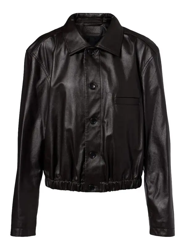 LEMAIRE Leather Jacket - Black