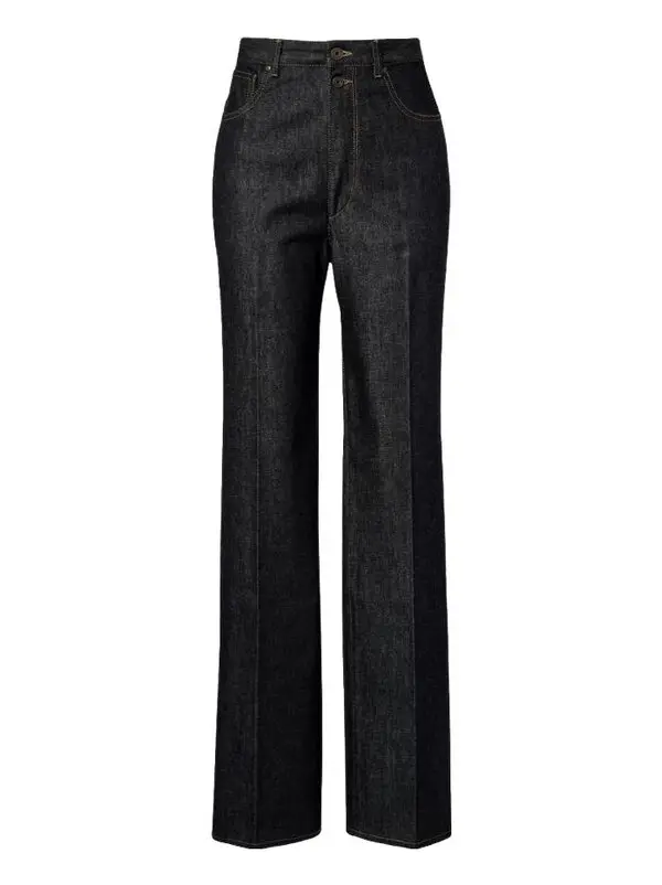 LEMAIRE High-rise Straight Jeans - Black