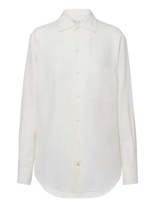 Loro Piana André Linen Shirt - White