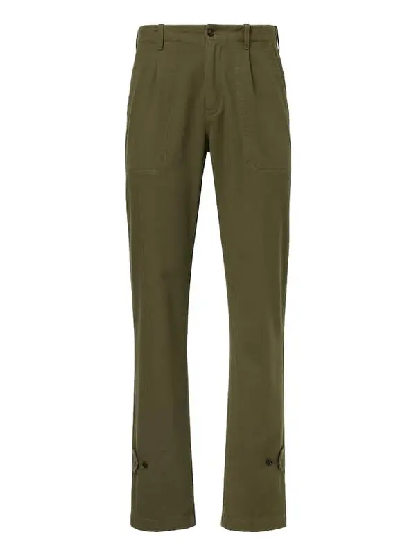 Dunhill Cotton Straight Pants - Green