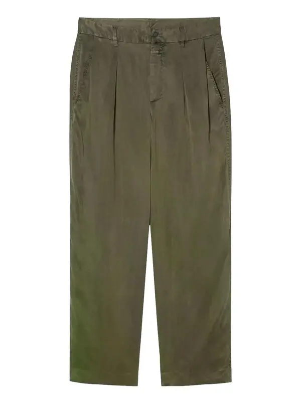 Closed Pleated Trousers - Green