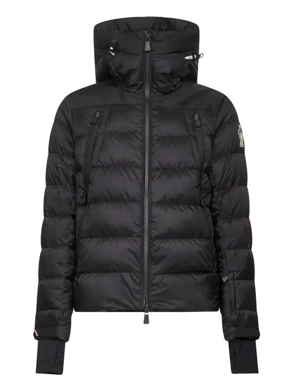 Moncler Quilted Hooded Jacket - Black