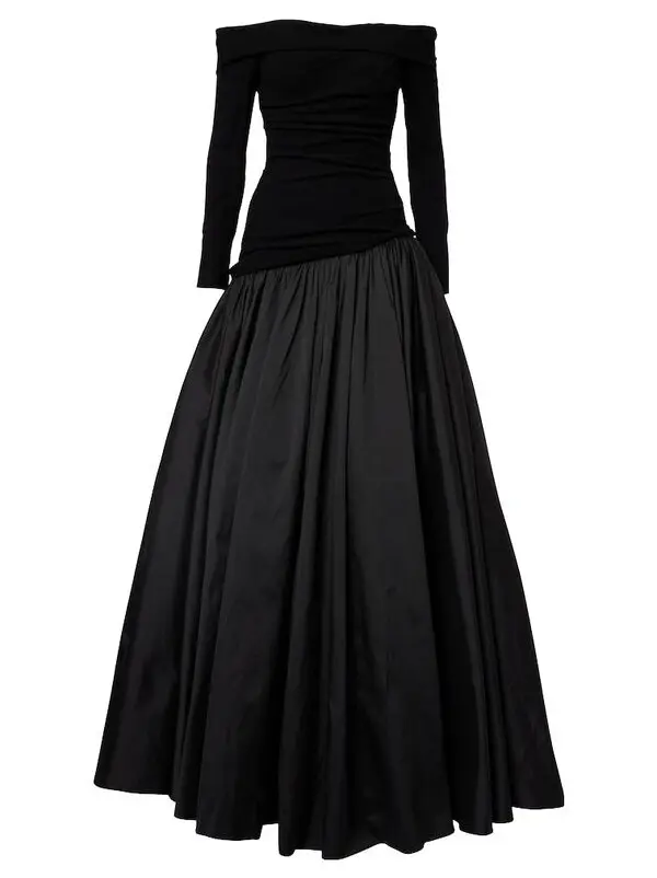 MARMAR HALIM Draped Gown - Black