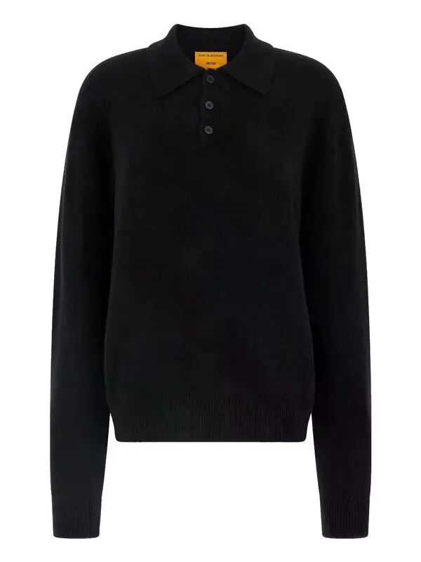Guest In Residence Allday Cuffed-sleeve Sweater - Black