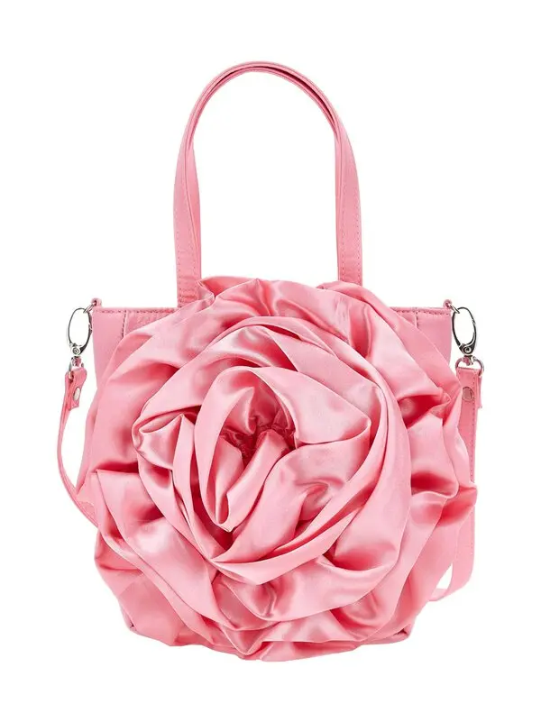 Monnalisa Floral Top-handle Bag - Pink