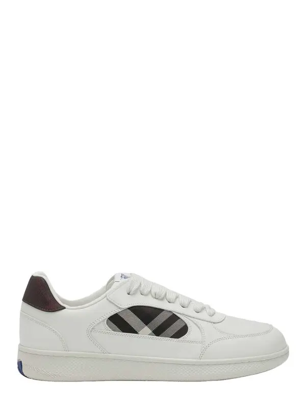 Burberry Lace Up Sneakers - White