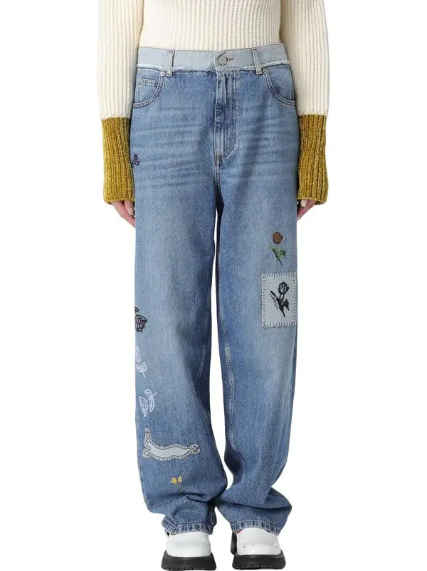 Marni Straight Leg Jeans - Gnawed Blue