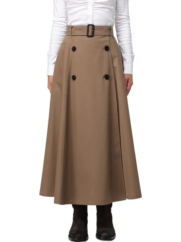 Burberry A-line Skirt - Beige