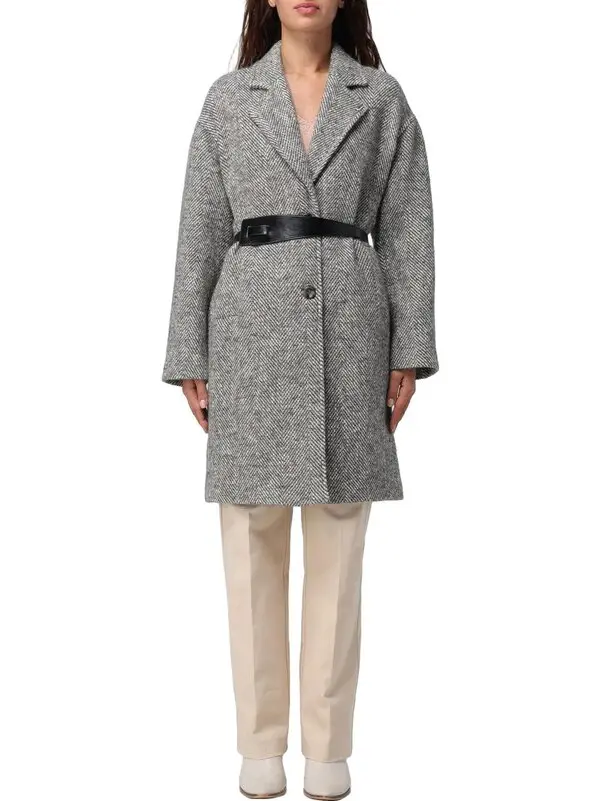 Liu Jo Belted Coat - Grey