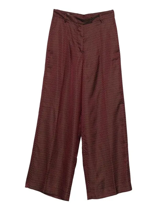 Dries Van Noten Penn Cotton Trousers - Red
