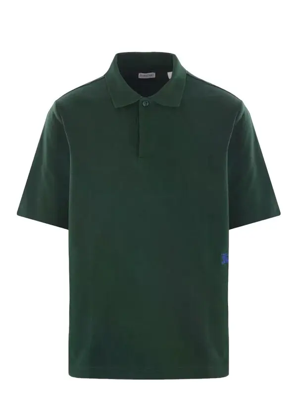 Burberry Embroidered-logo Polo Shirt - Green