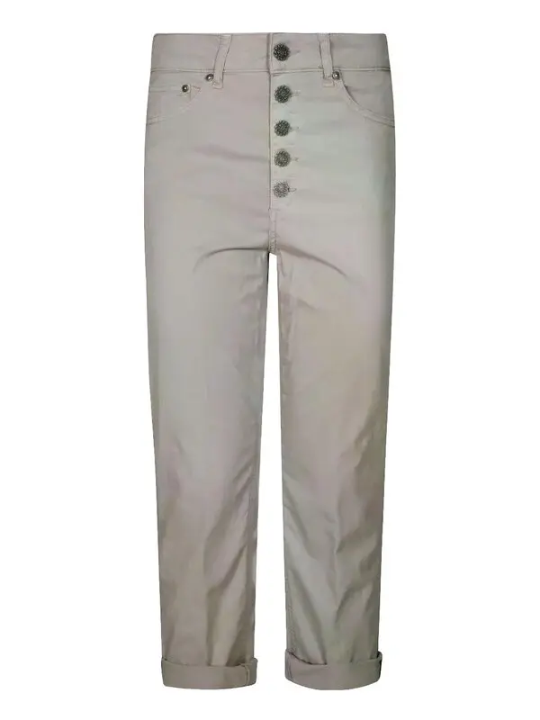 DONDUP Cropped Trousers - Grey