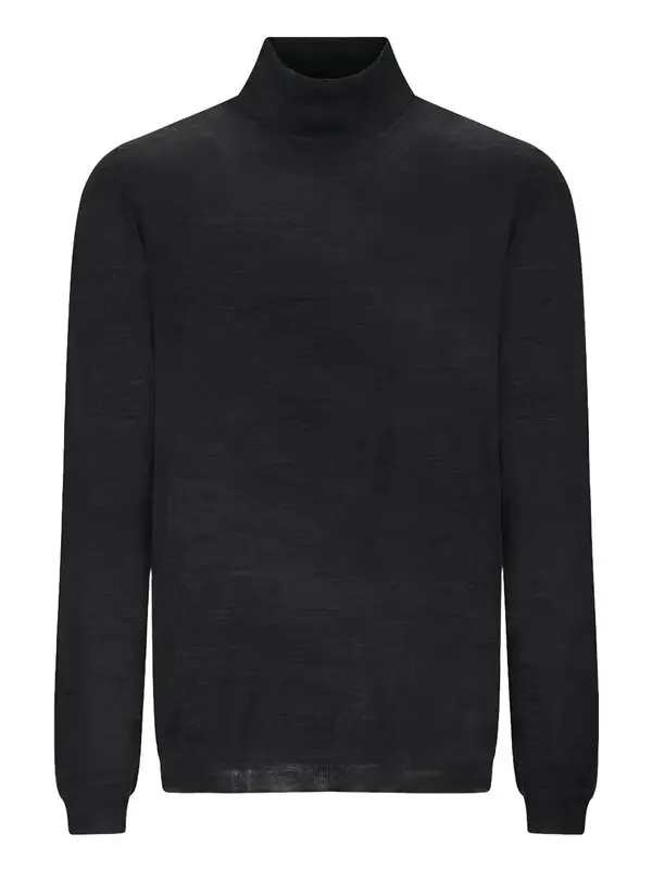 GOES BOTANICAL Ribbed Roll-neck Knitwear - Black