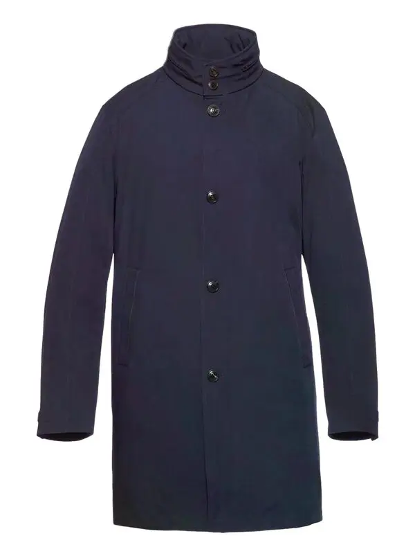 NORWEGIAN WOOL Long Traveler Coat - Blue